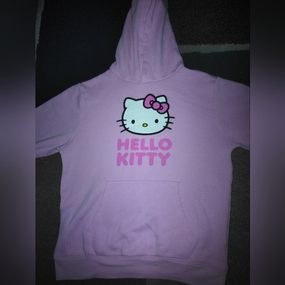 Hello Kitty | Tops | Hello Kitty Pink Hoodie With Iconic Graphic Design ...